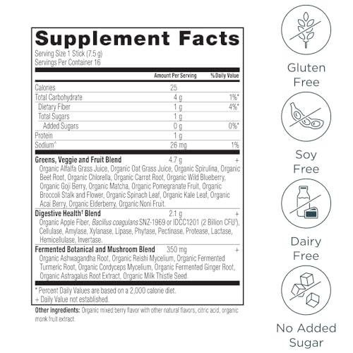energy boosting greens with probiotics
