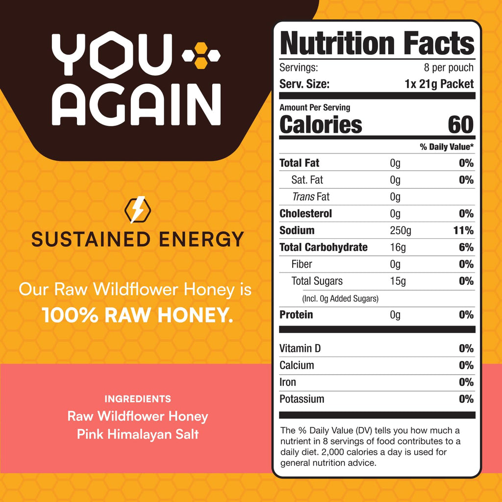 energy boosting honey packets