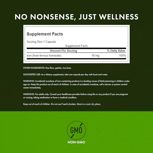 energy-boosting iron supplement capsules
