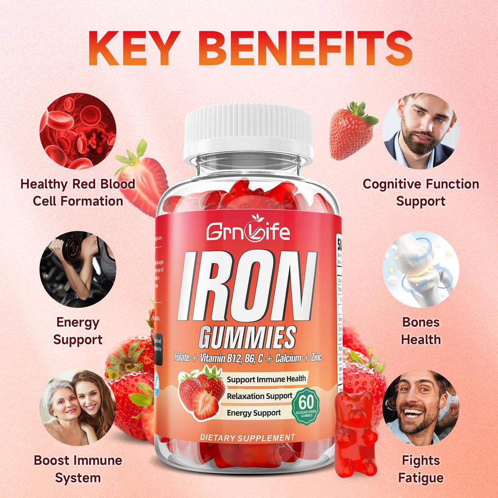 energy boosting iron supplement gummies