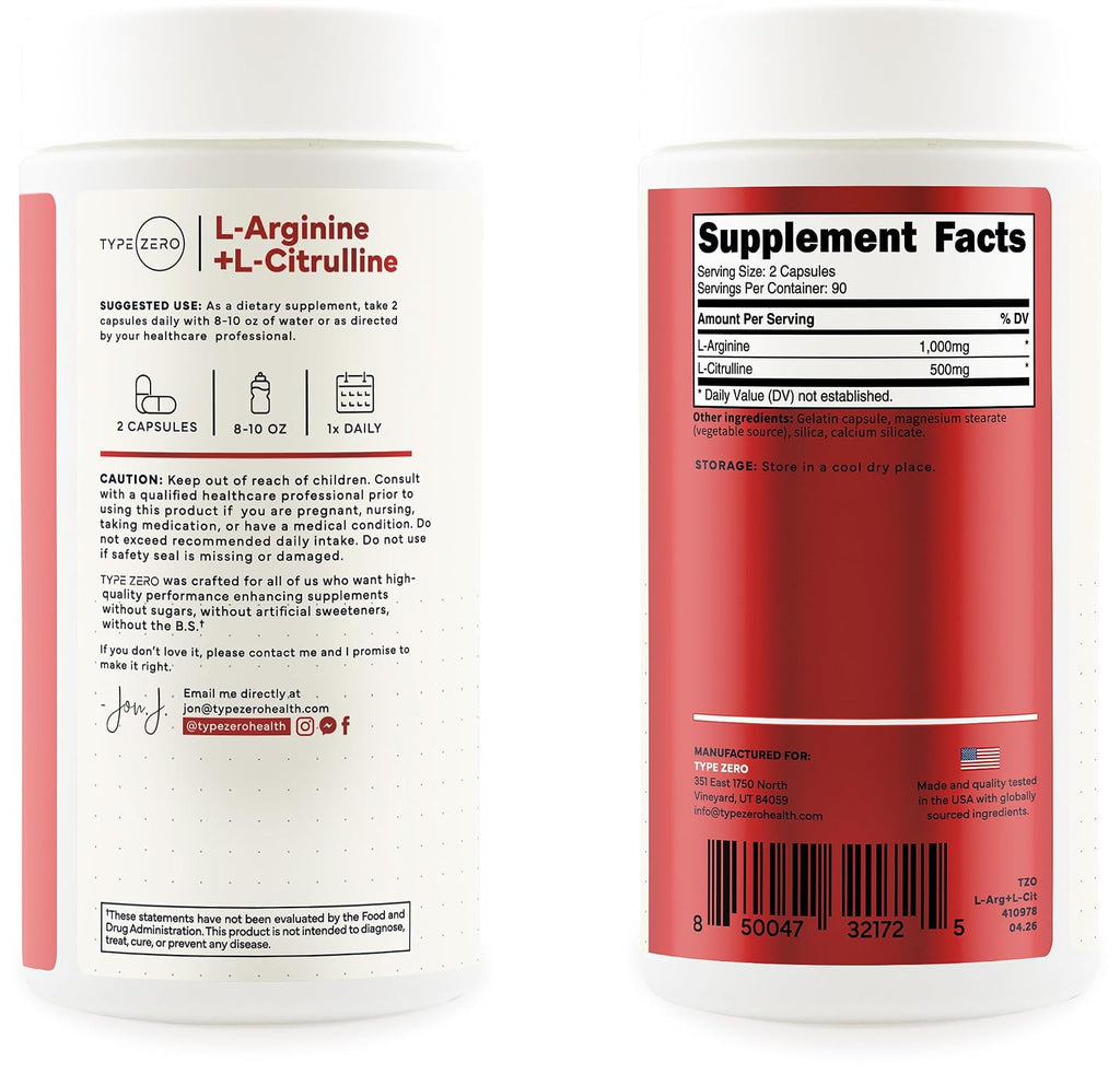 energy-boosting l-arginine formula