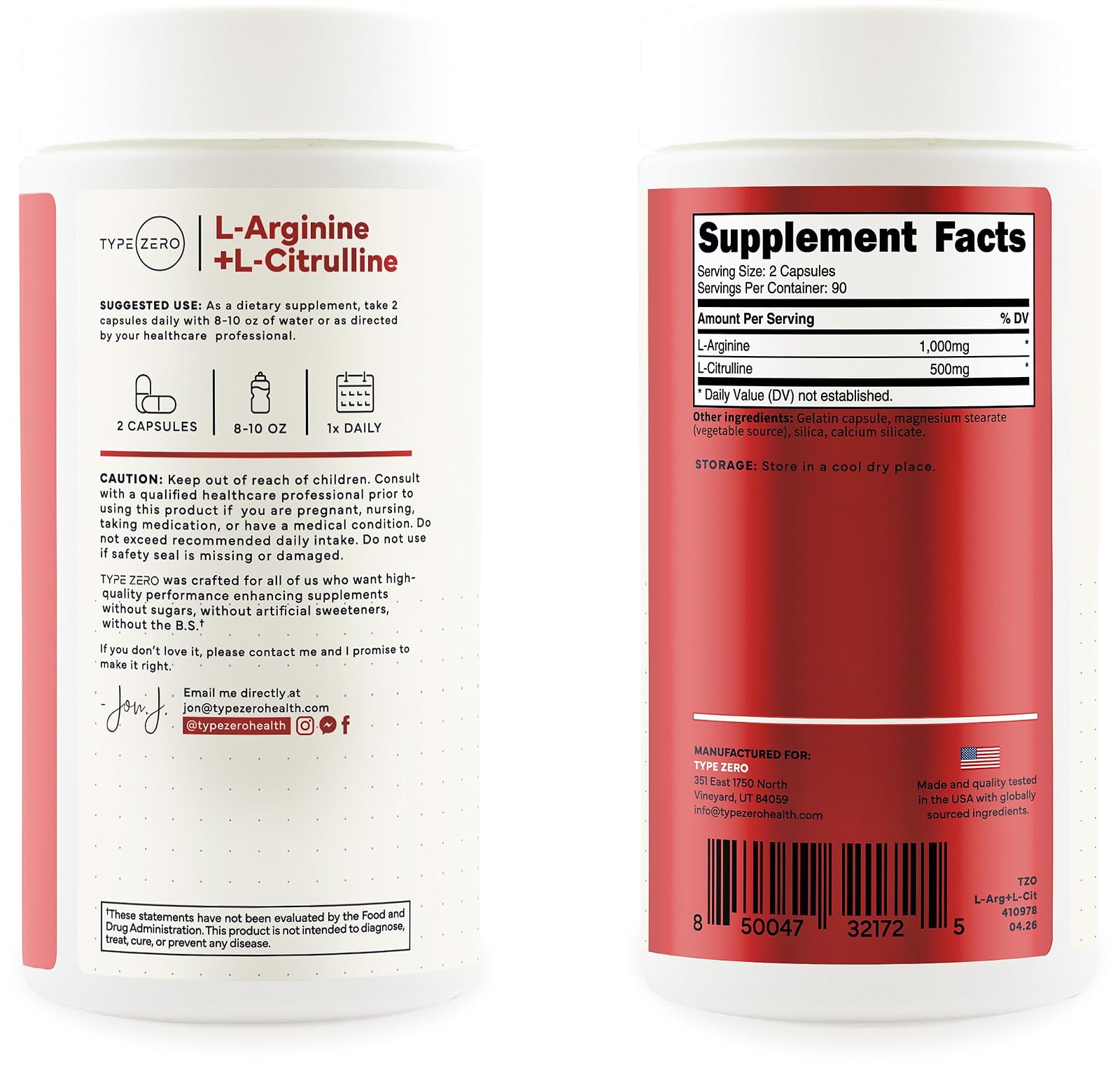 energy-boosting l-arginine formula