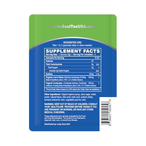 Energy-boosting Lion's Mane gummies