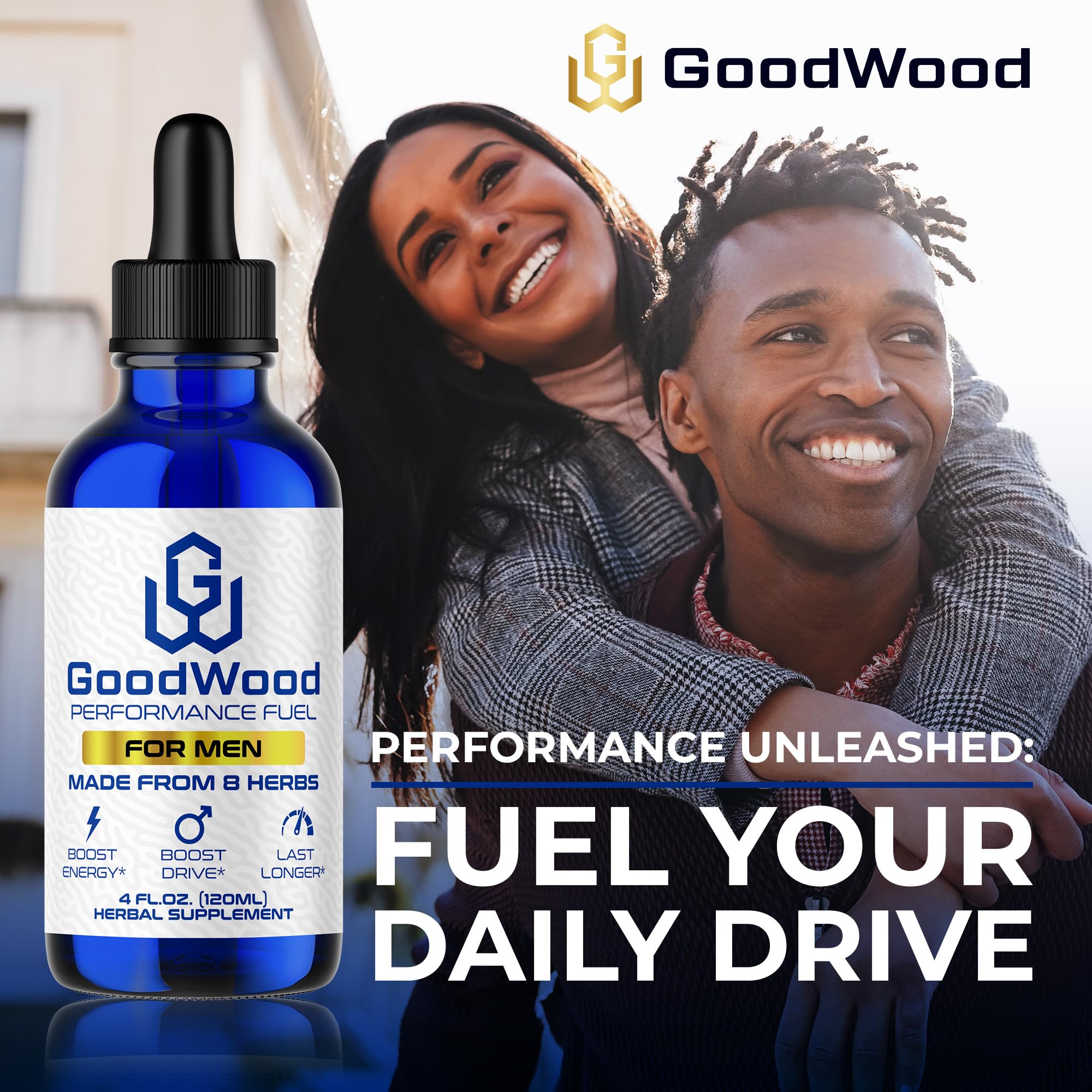 Energy-boosting liquid drops for men