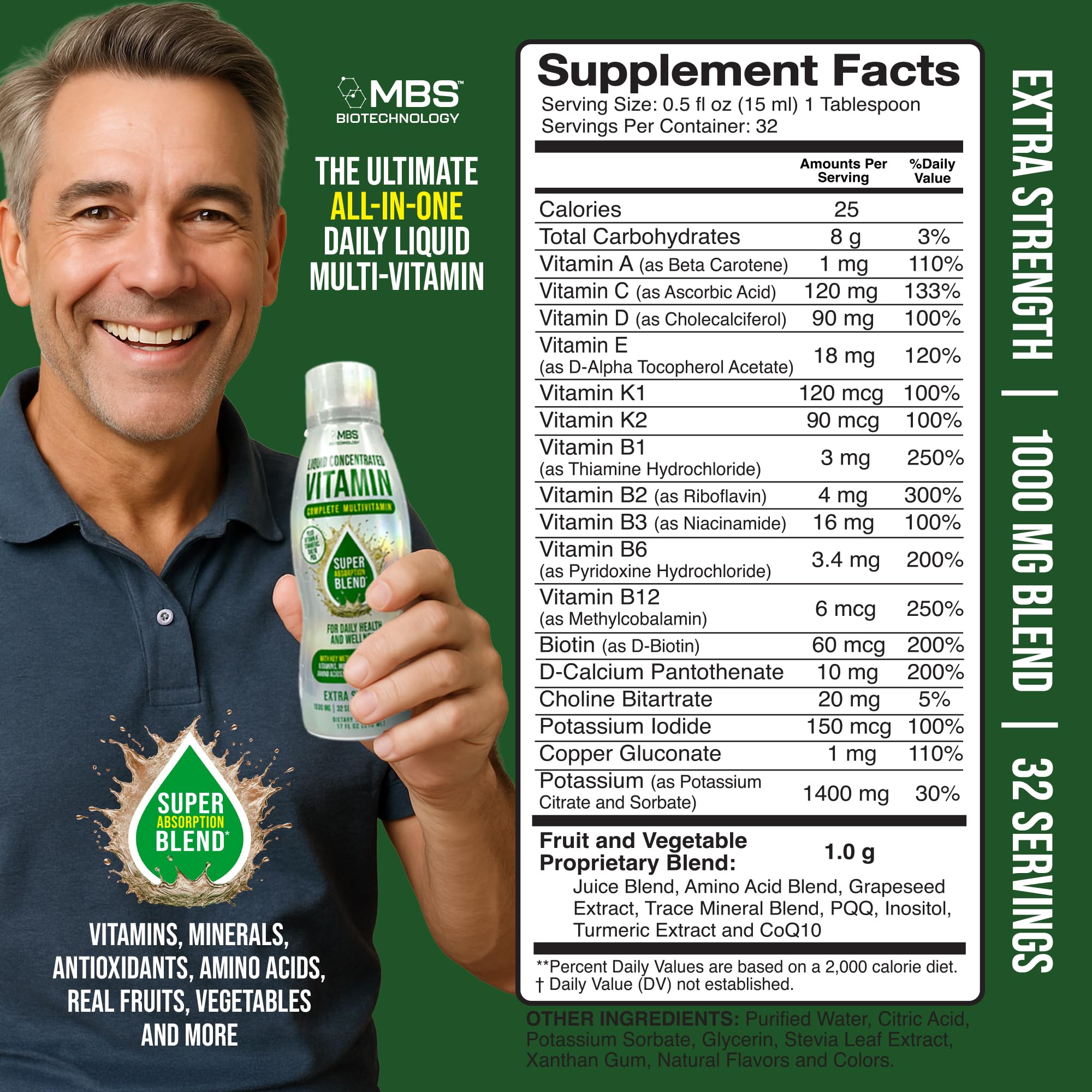 energy-boosting liquid multivitamin formula