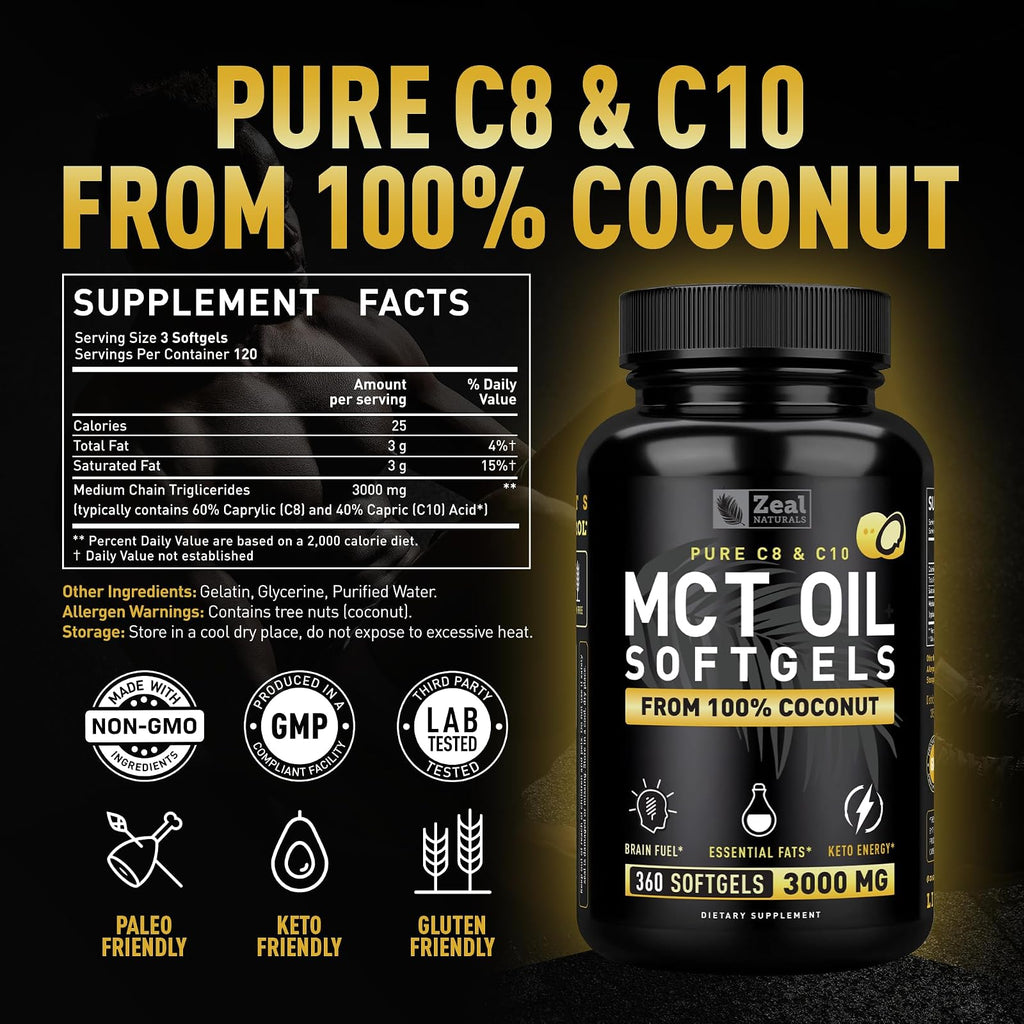 energy boosting mct oil capsules