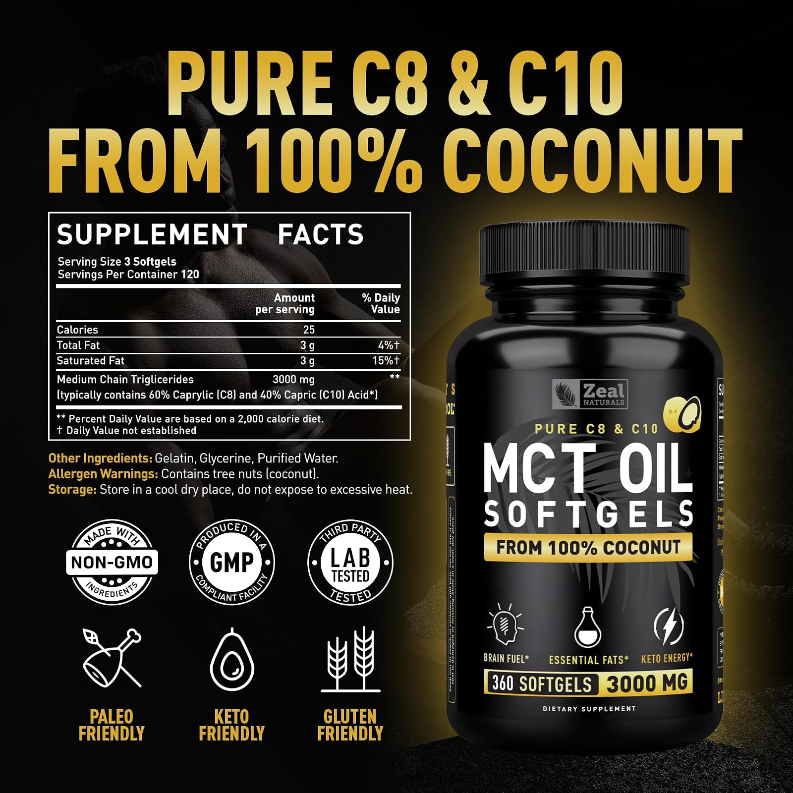energy boosting mct oil capsules