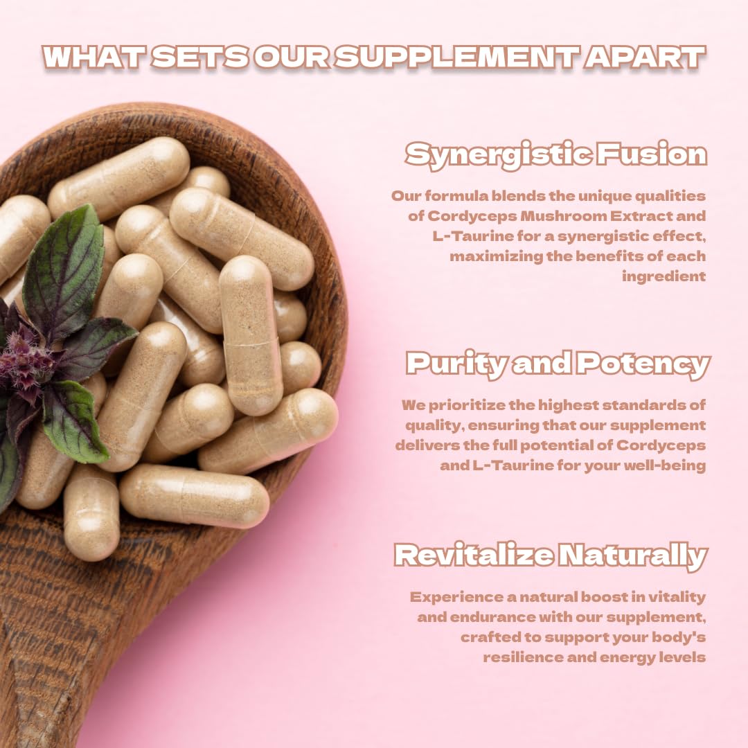 Energy-boosting mushroom blend capsules
