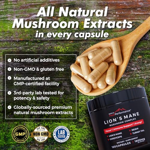 Energy-boosting mushroom blend for vitality