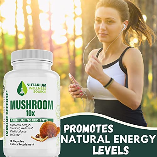 Energy-boosting mushroom blend formula