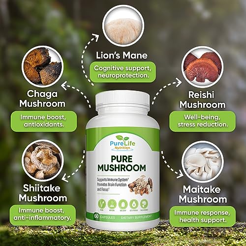 energy-boosting mushroom capsules