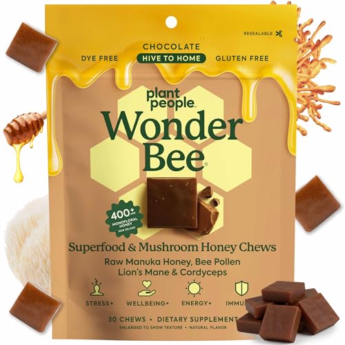 energy-boosting mushroom chocolate chews