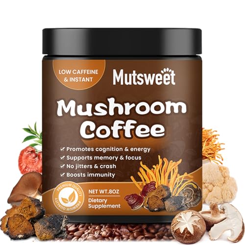 energy boosting mushroom coffee powder