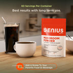 energy-boosting mushroom powder blend