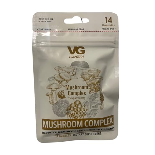 Energy-boosting mushroom supplement gummies
