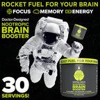 Energy-boosting nootropic drink mix powder