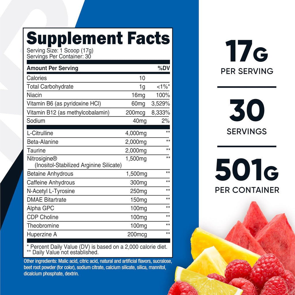 energy boosting pre-workout complex