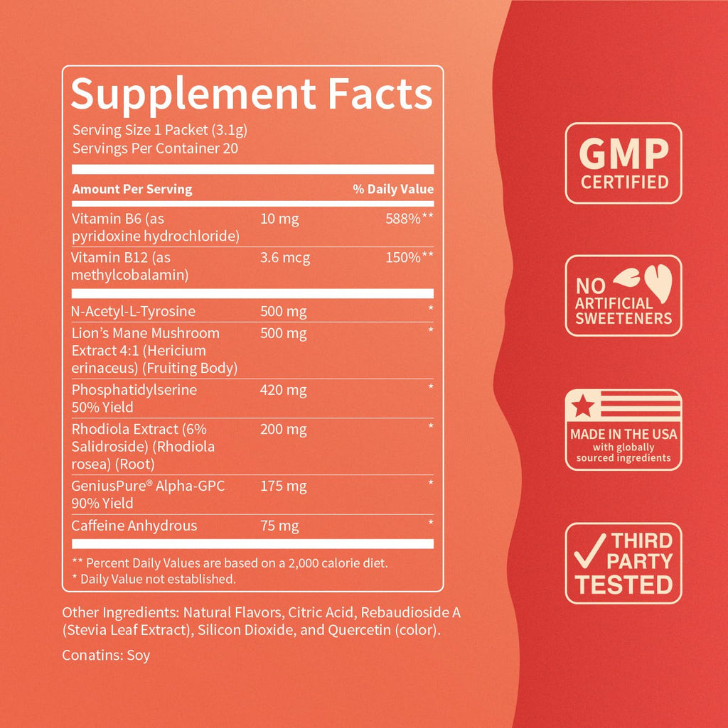 Energy-boosting pre-workout mix