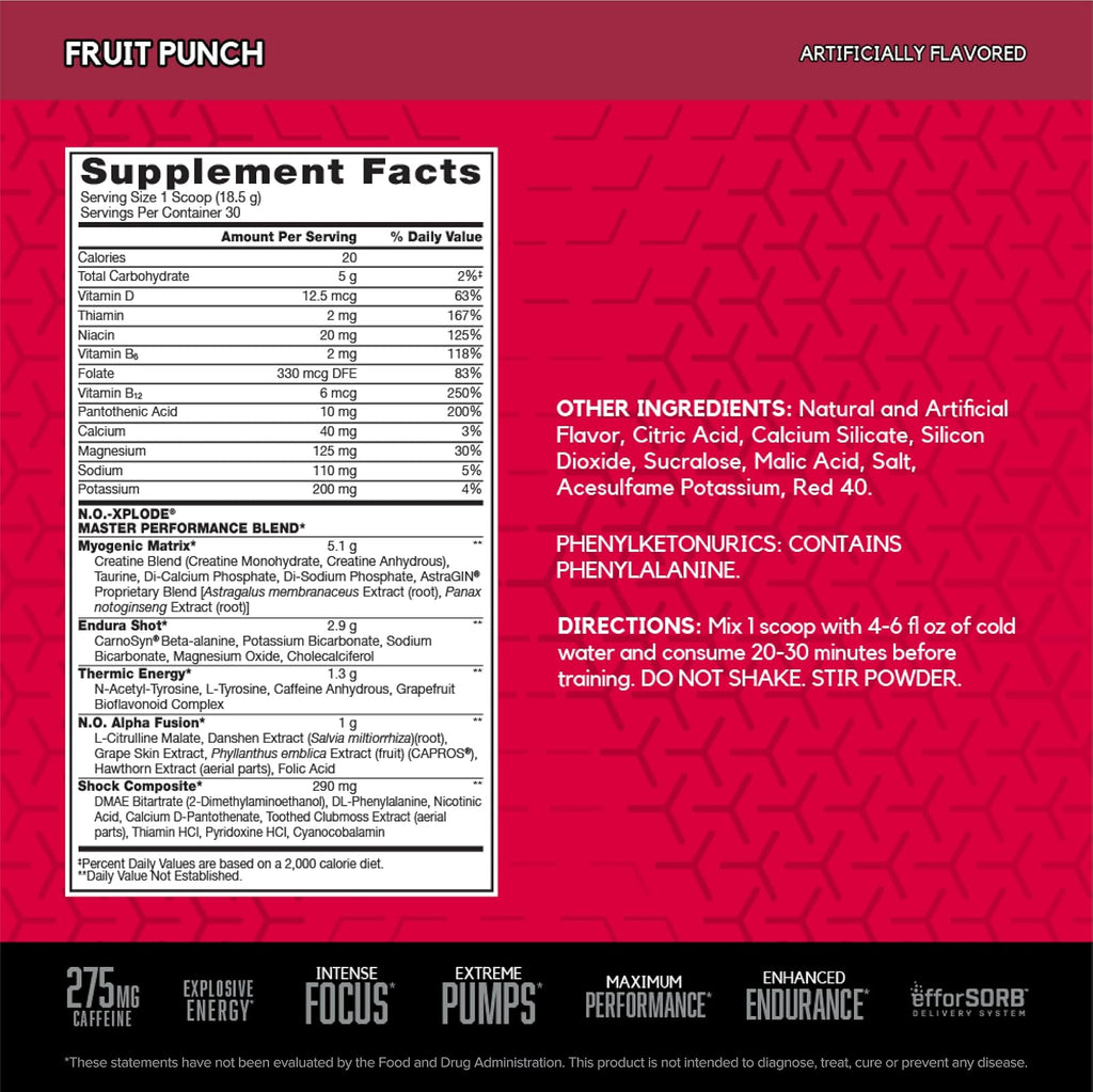 energy boosting pre-workout supplement