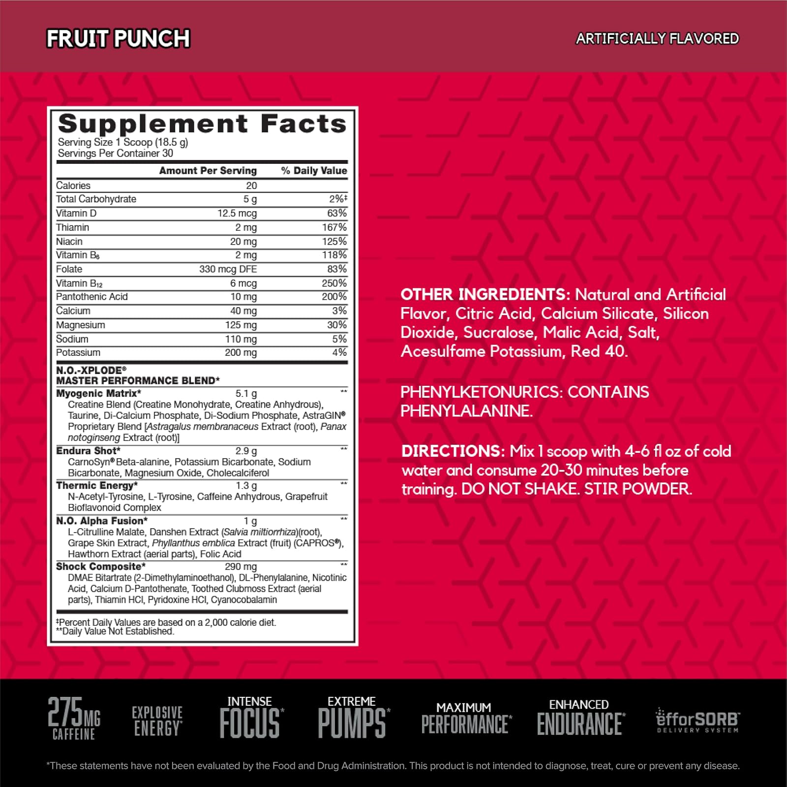 energy boosting pre-workout supplement