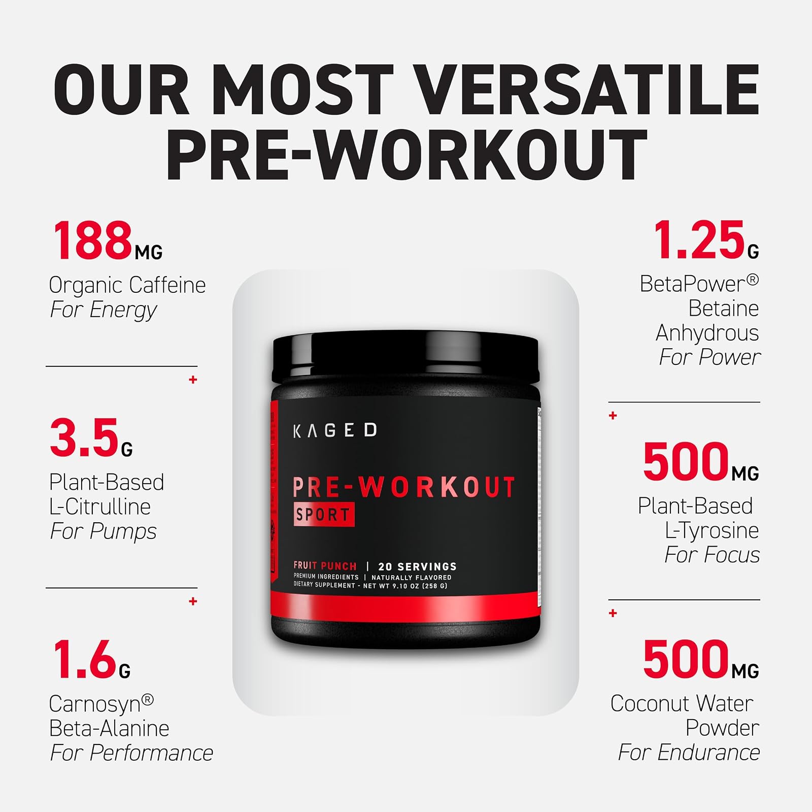 energy boosting pre-workout supplement