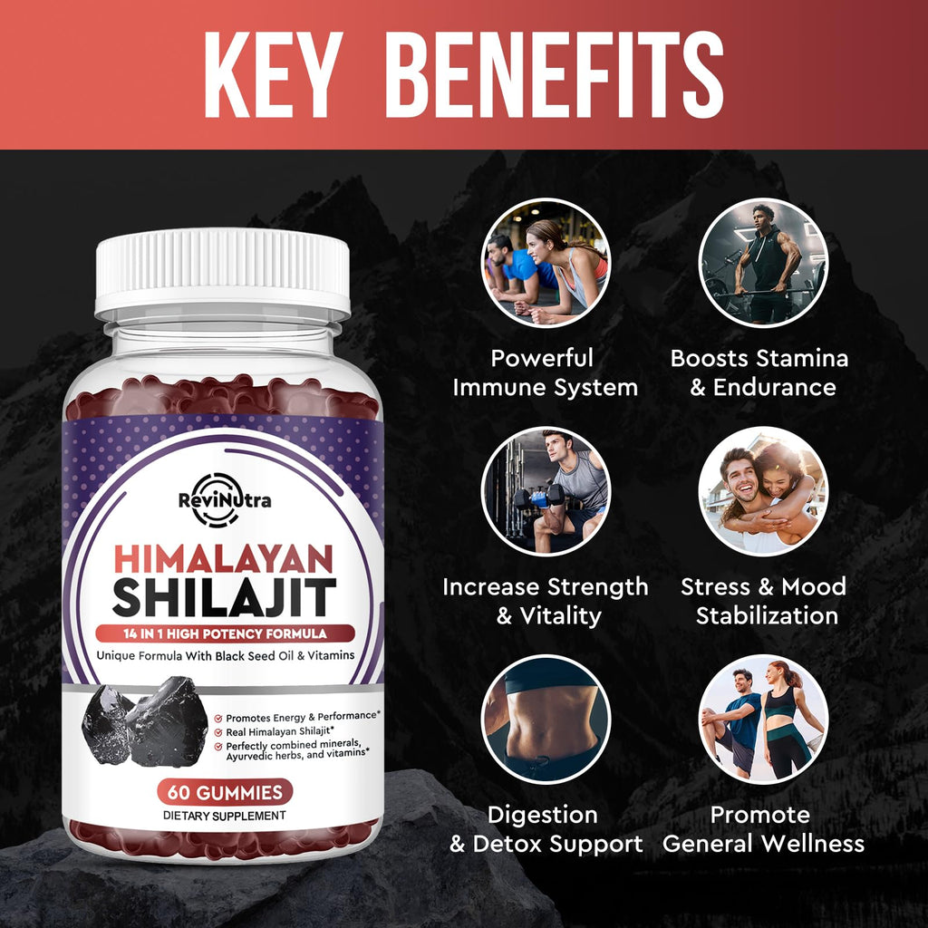 energy-boosting shilajit gummies