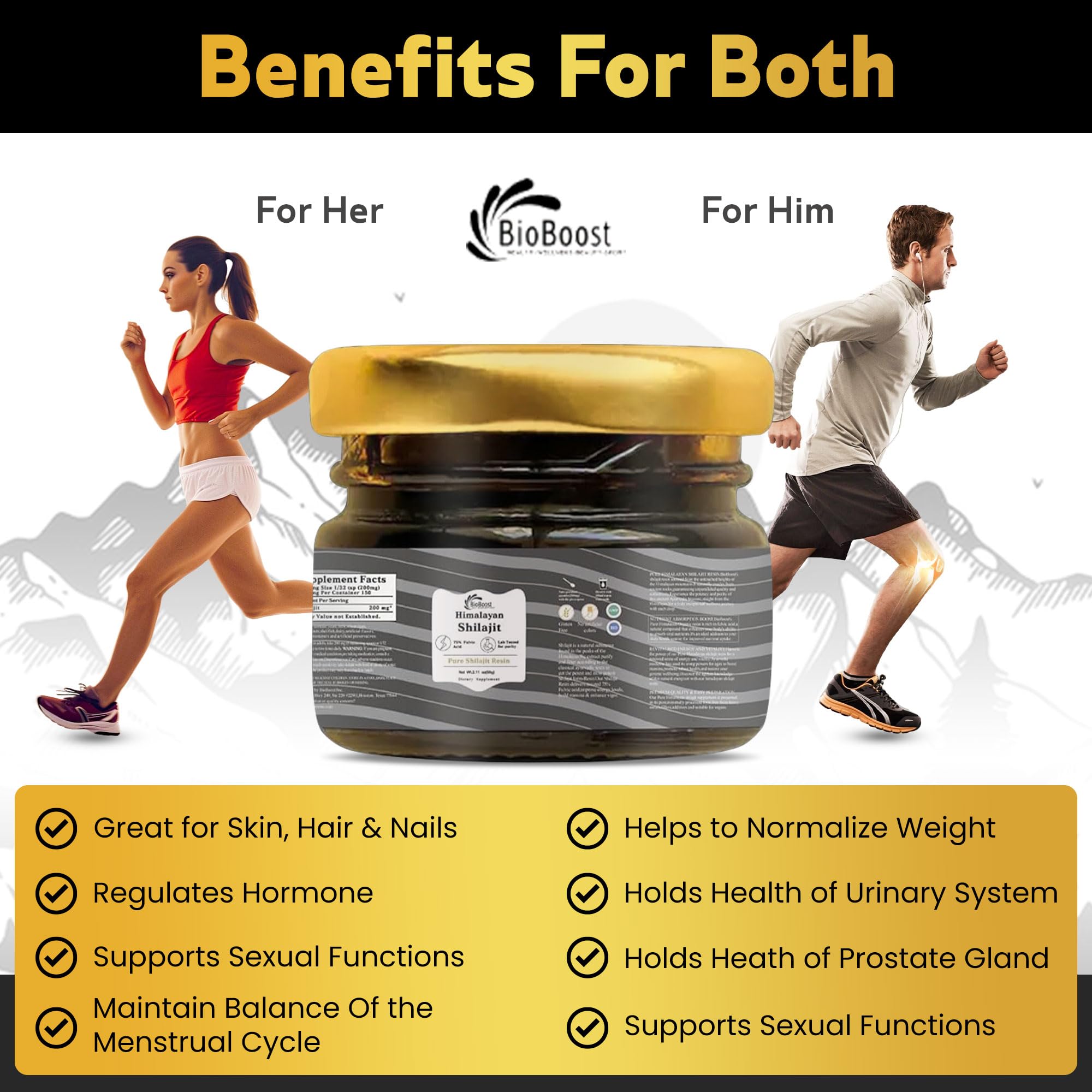 Energy boosting shilajit supplement