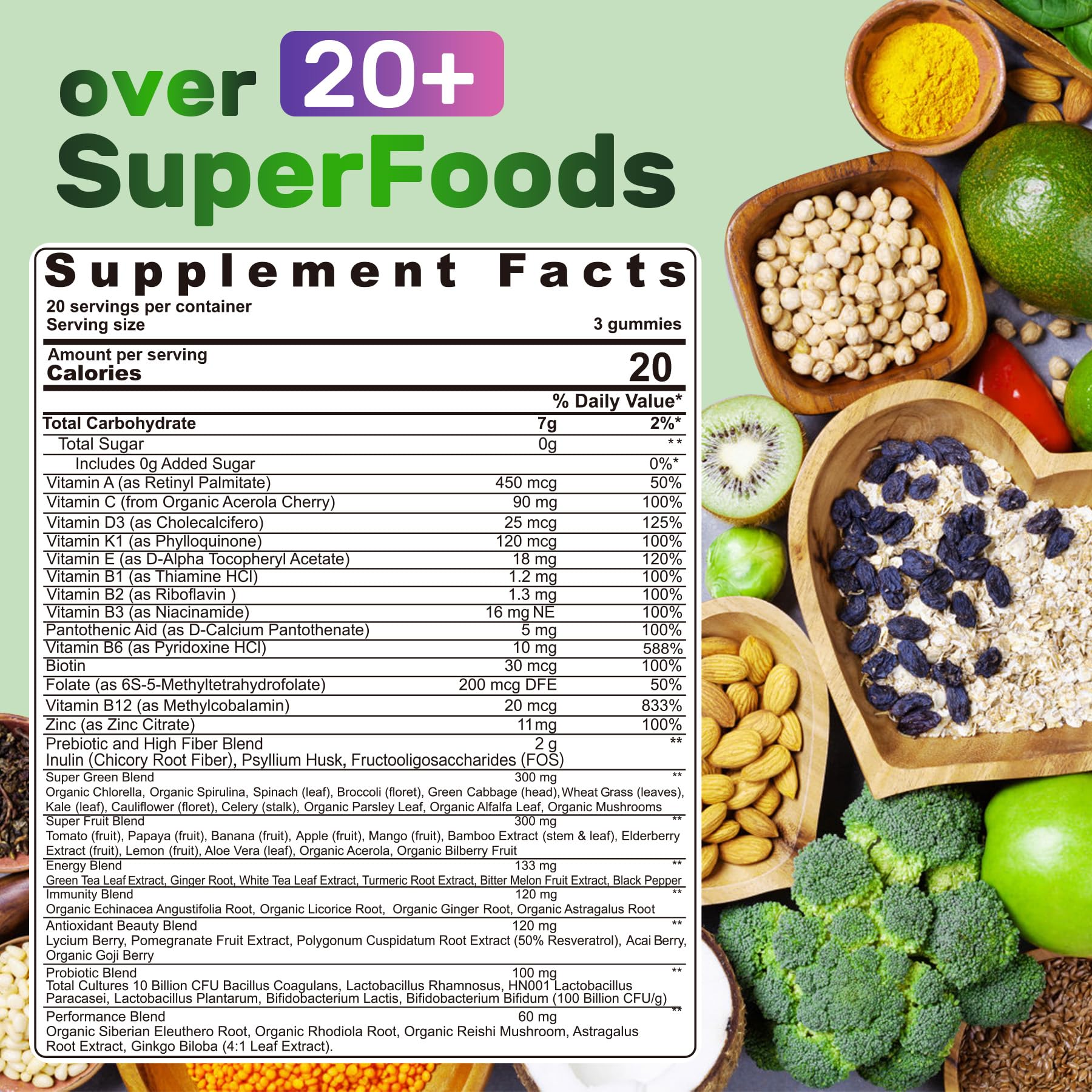 Energy-boosting spirulina and chlorella