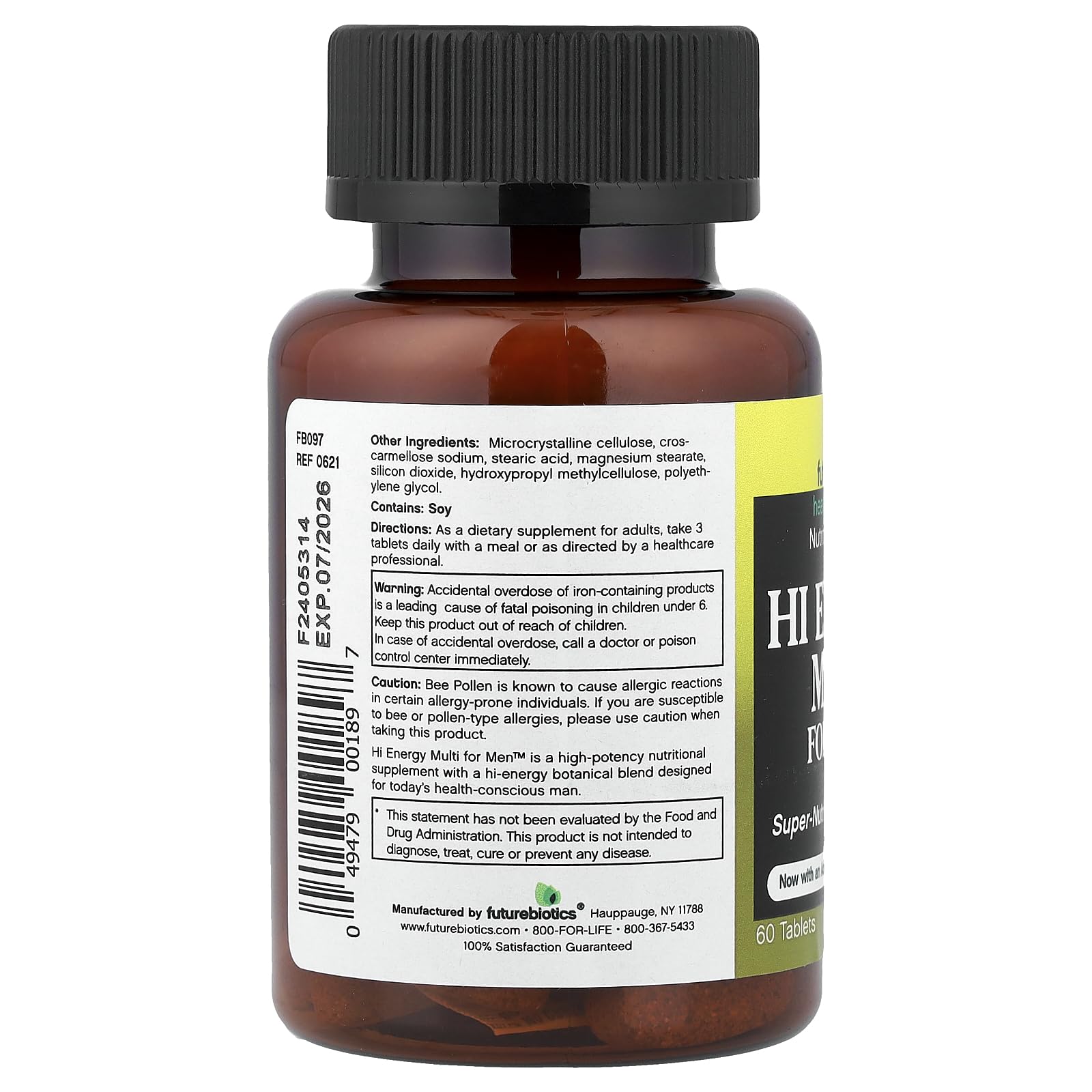 Energy-boosting tablets for active men