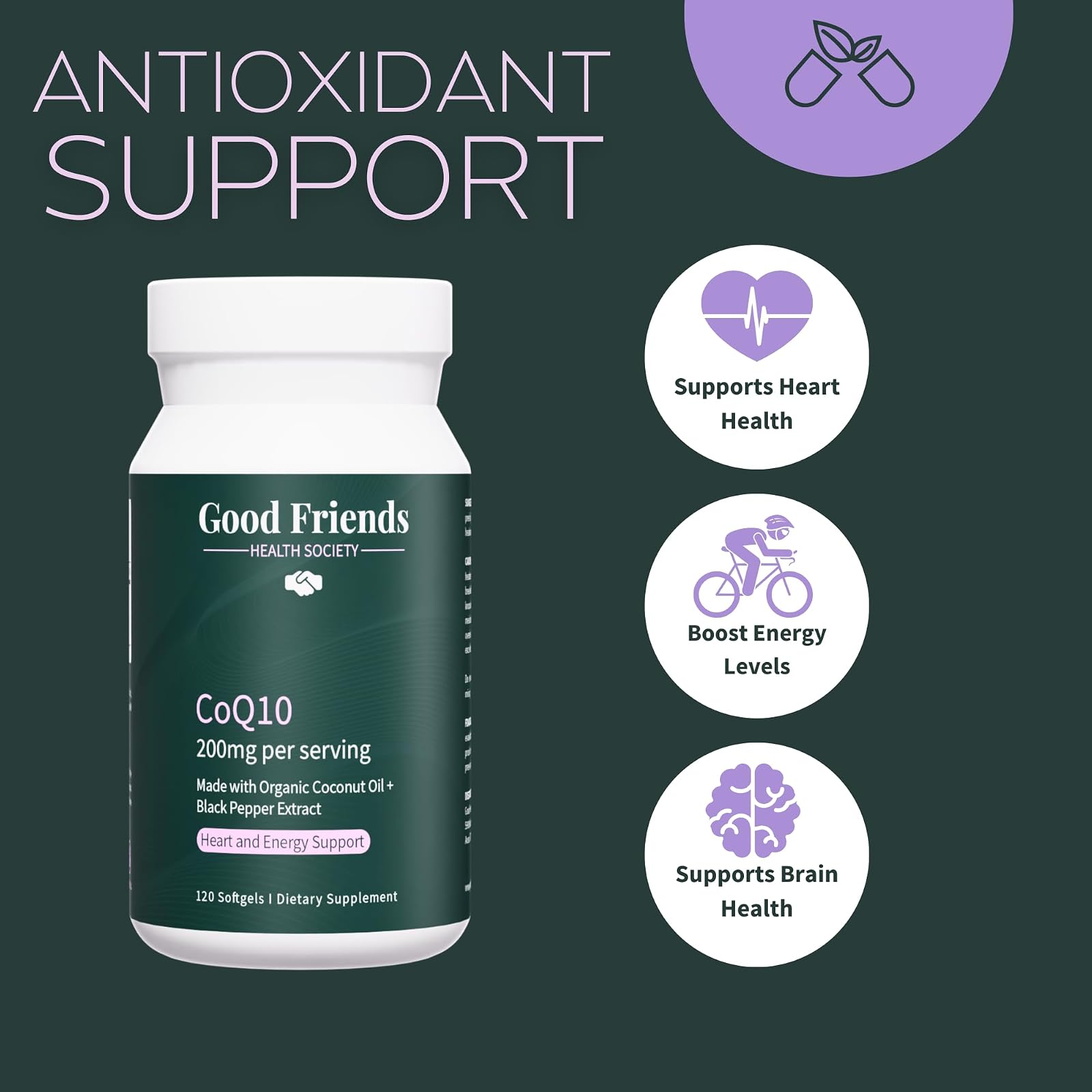 energy boosting Ubiquinol capsules