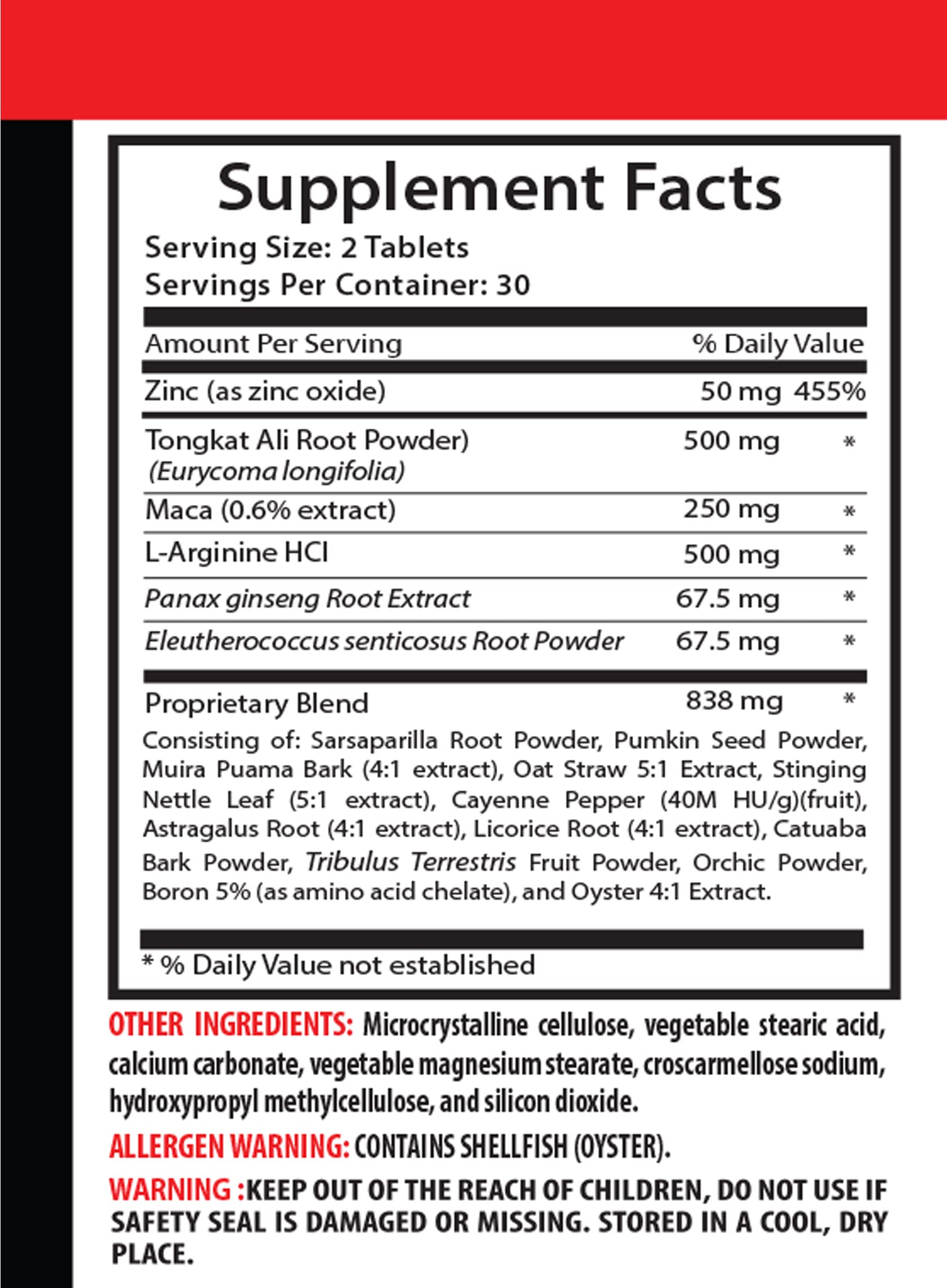 energy complex with natural ingredients