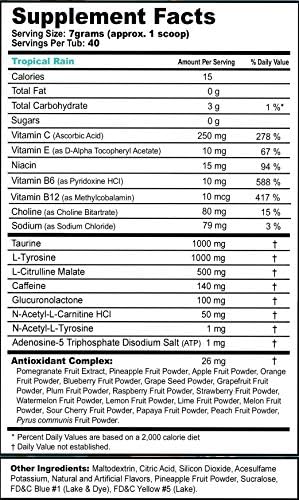 energy drink powder for workouts