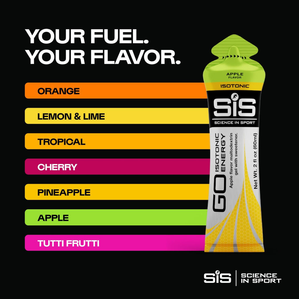 energy gel with natural apple taste