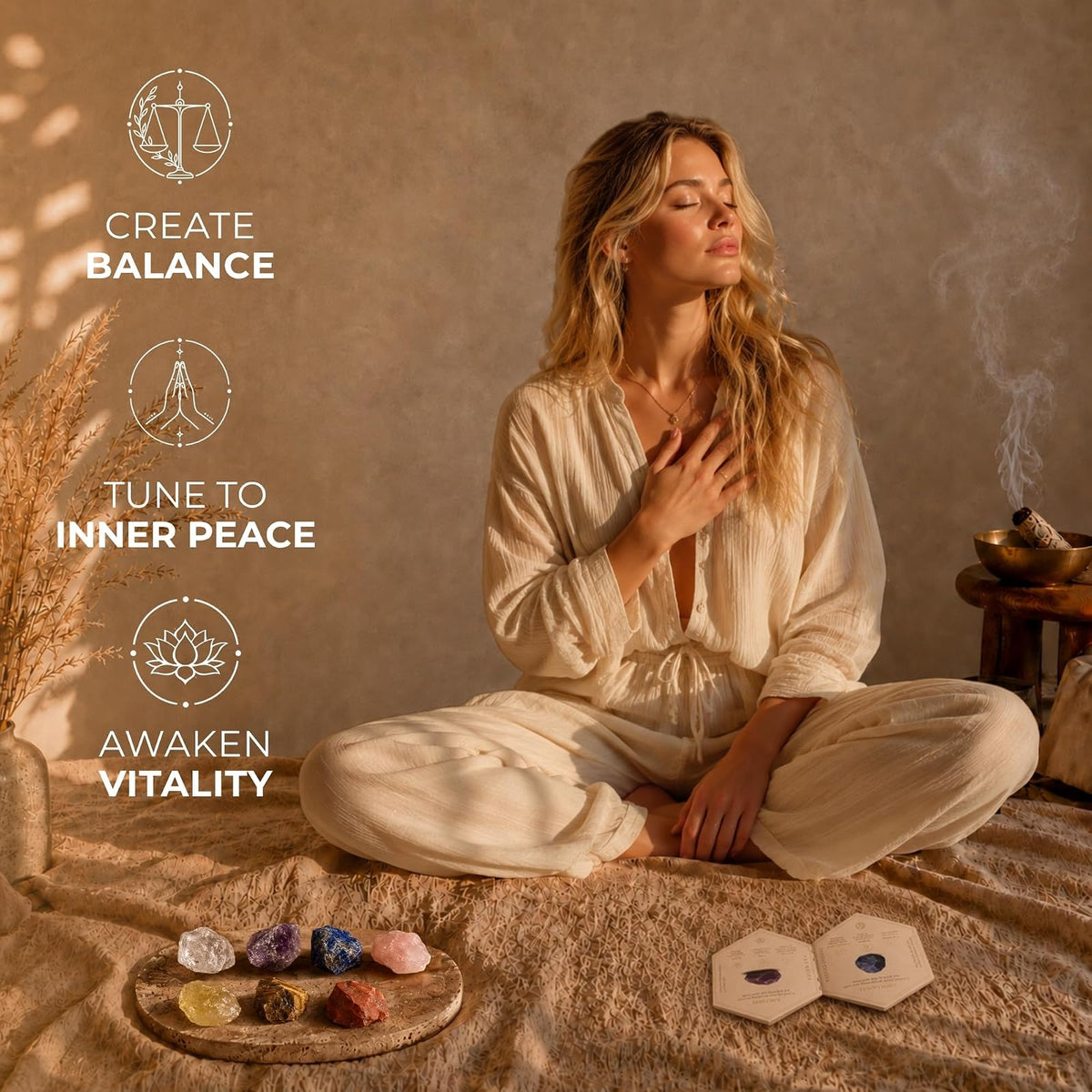 energy healing with chakra crystals