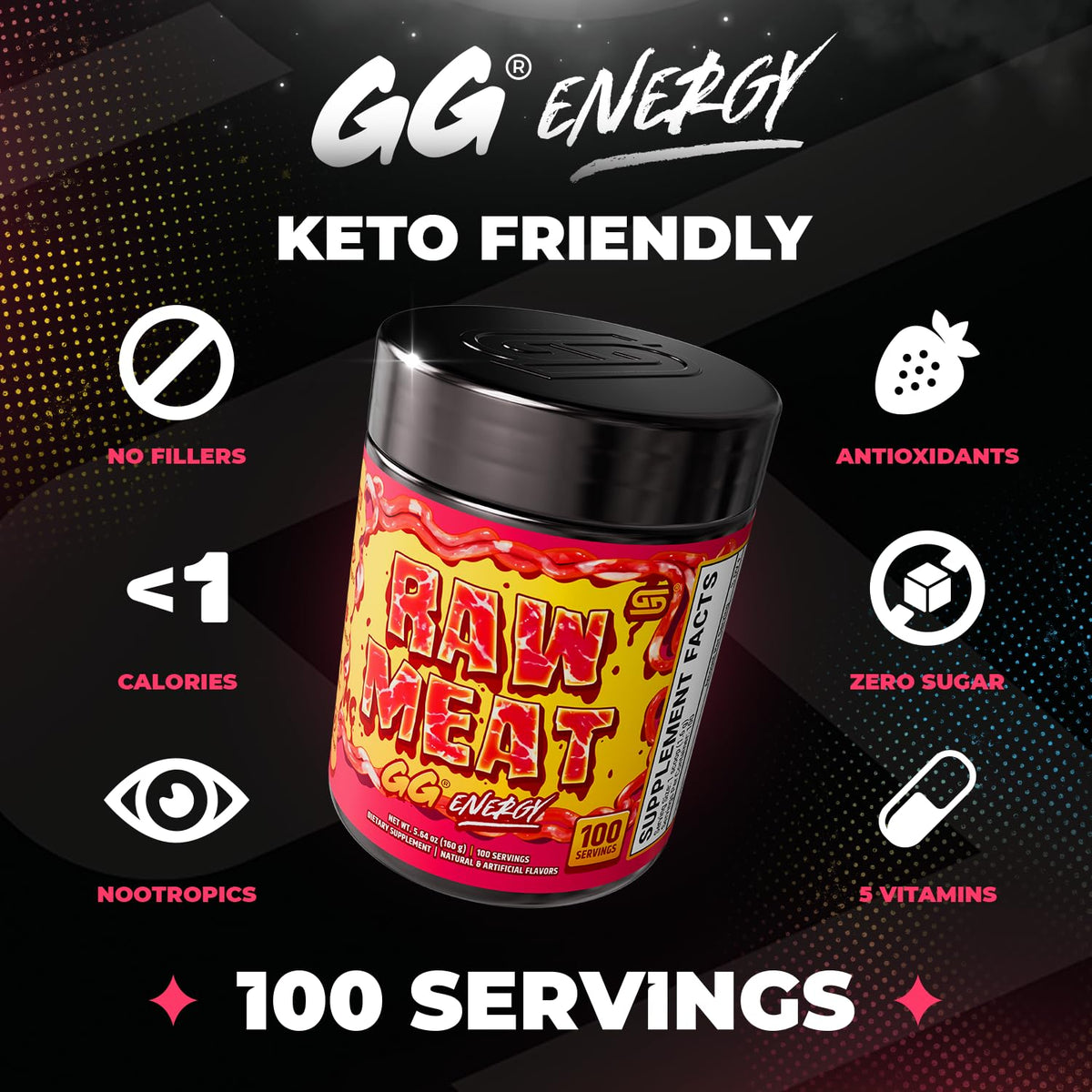 Energy powder for gamers