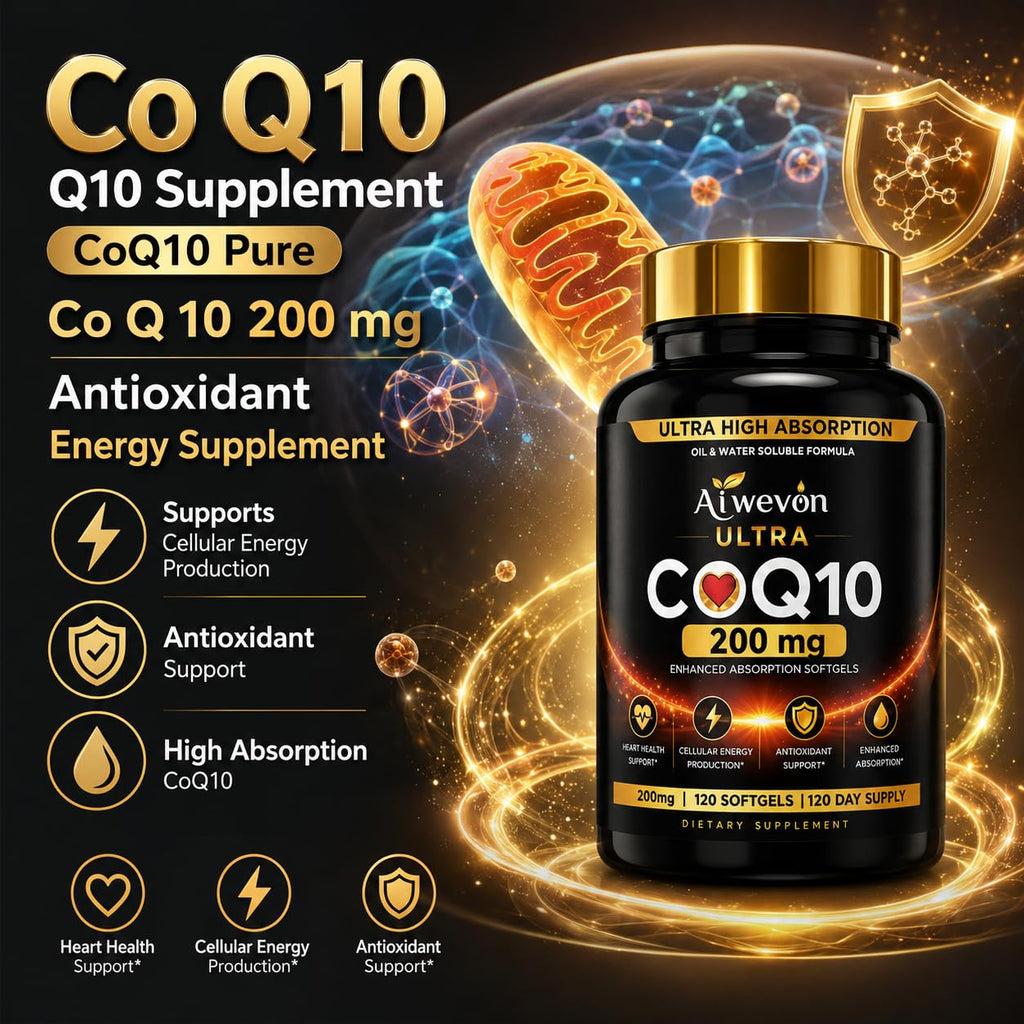 energy production with CoQ10 softgels
