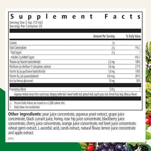energy support liquid herbal formula