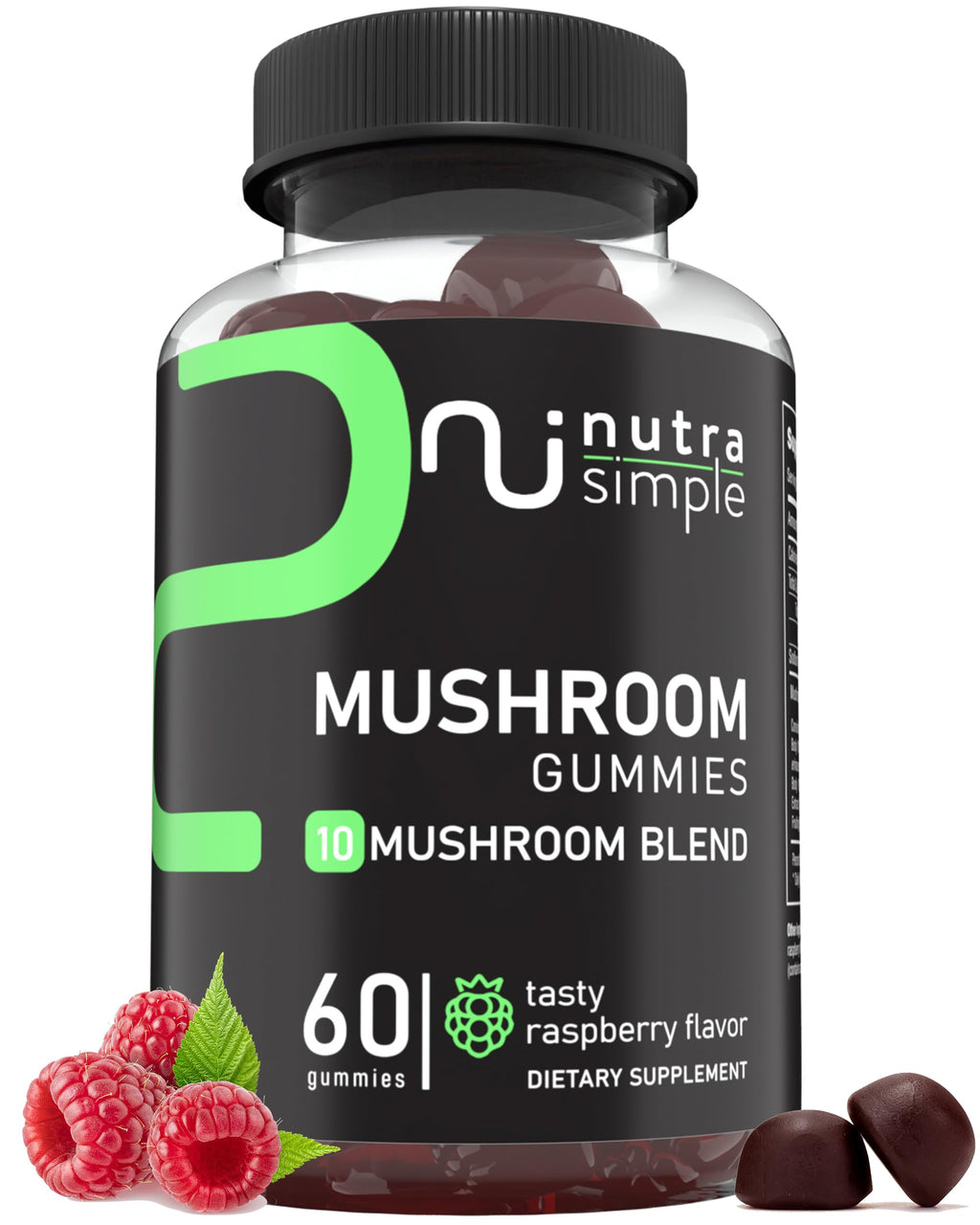 energy support mushroom supplement gummies