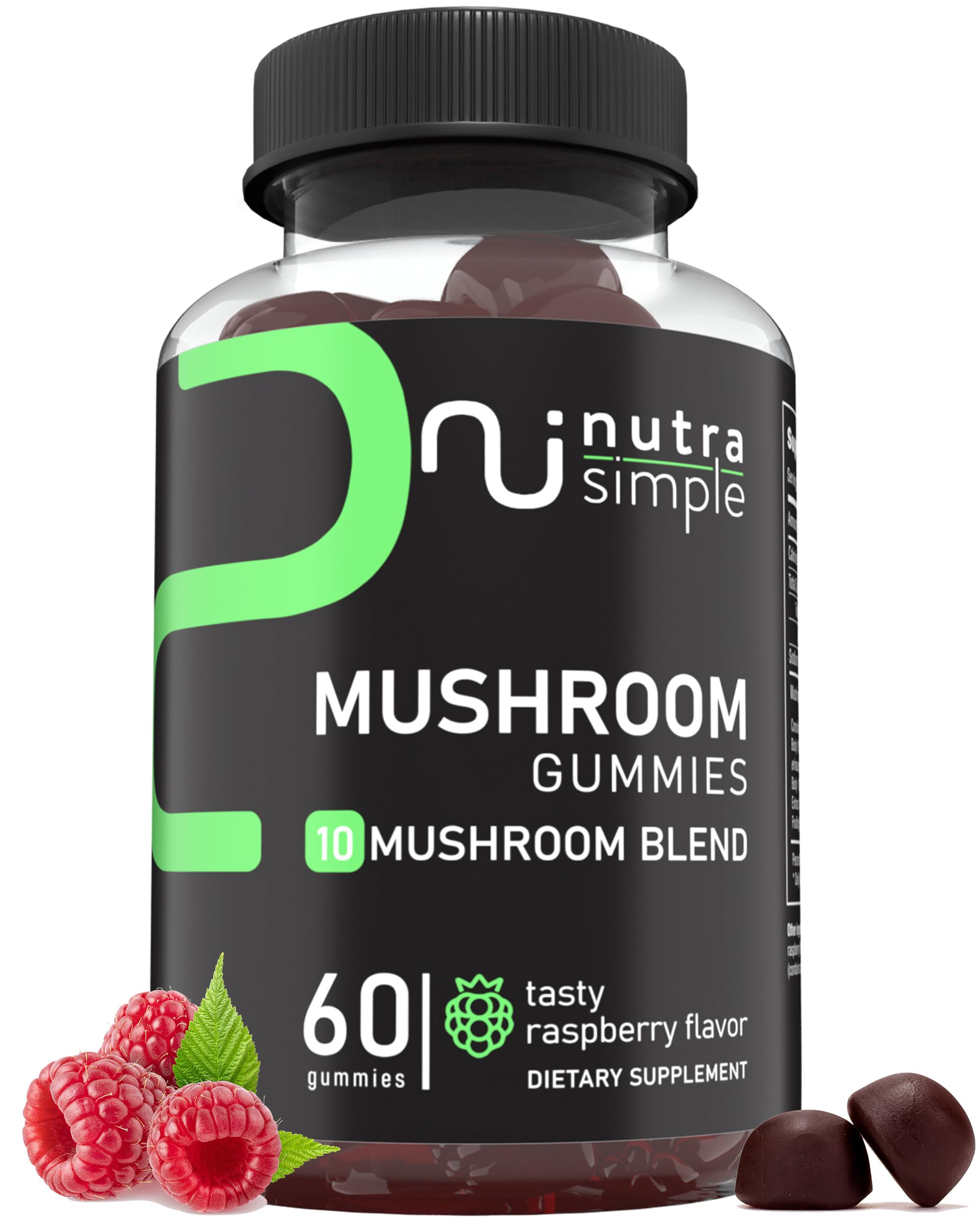 energy support mushroom supplement gummies
