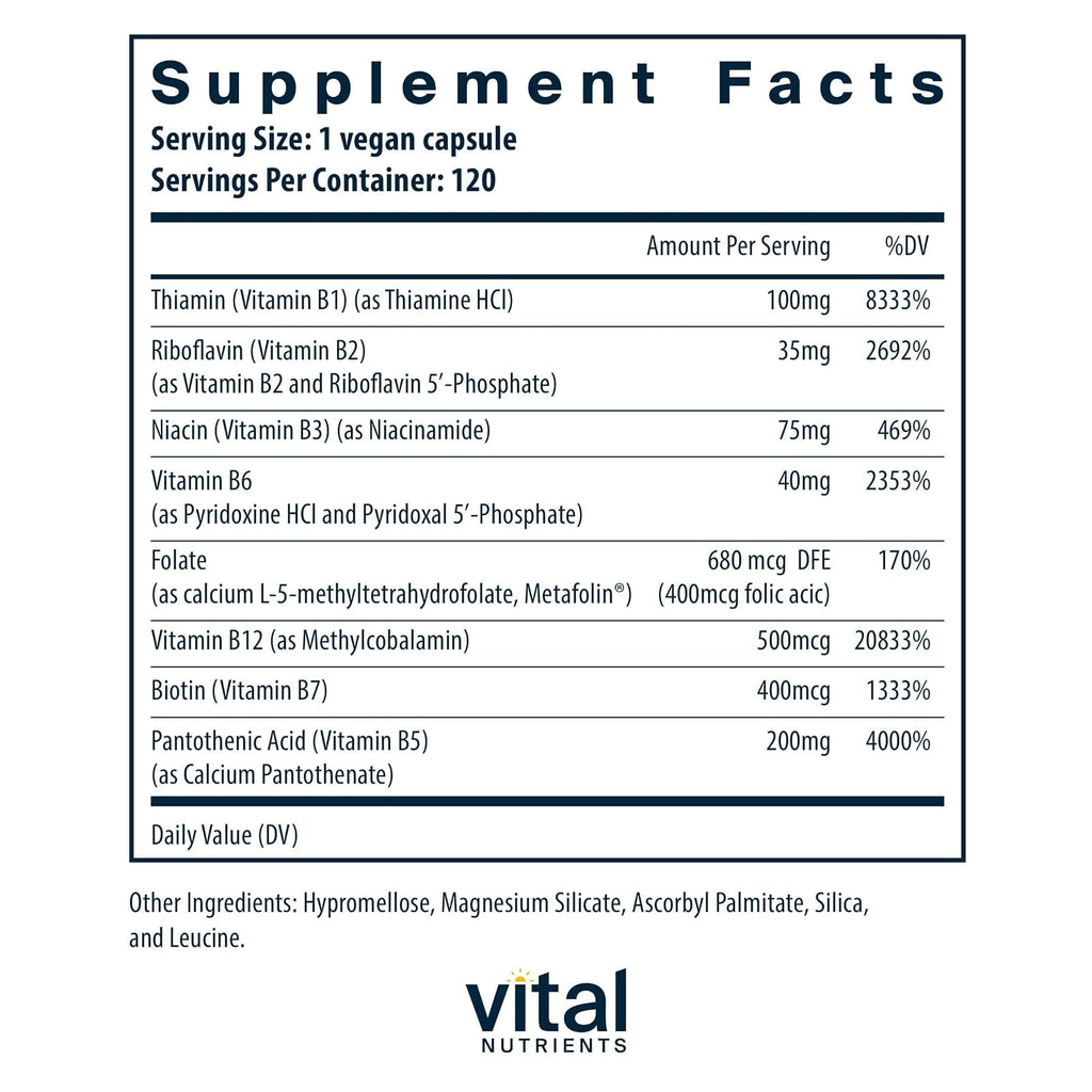 energy support vitamin b complex formula