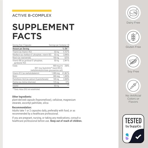 energy support vitamin b complex supplement