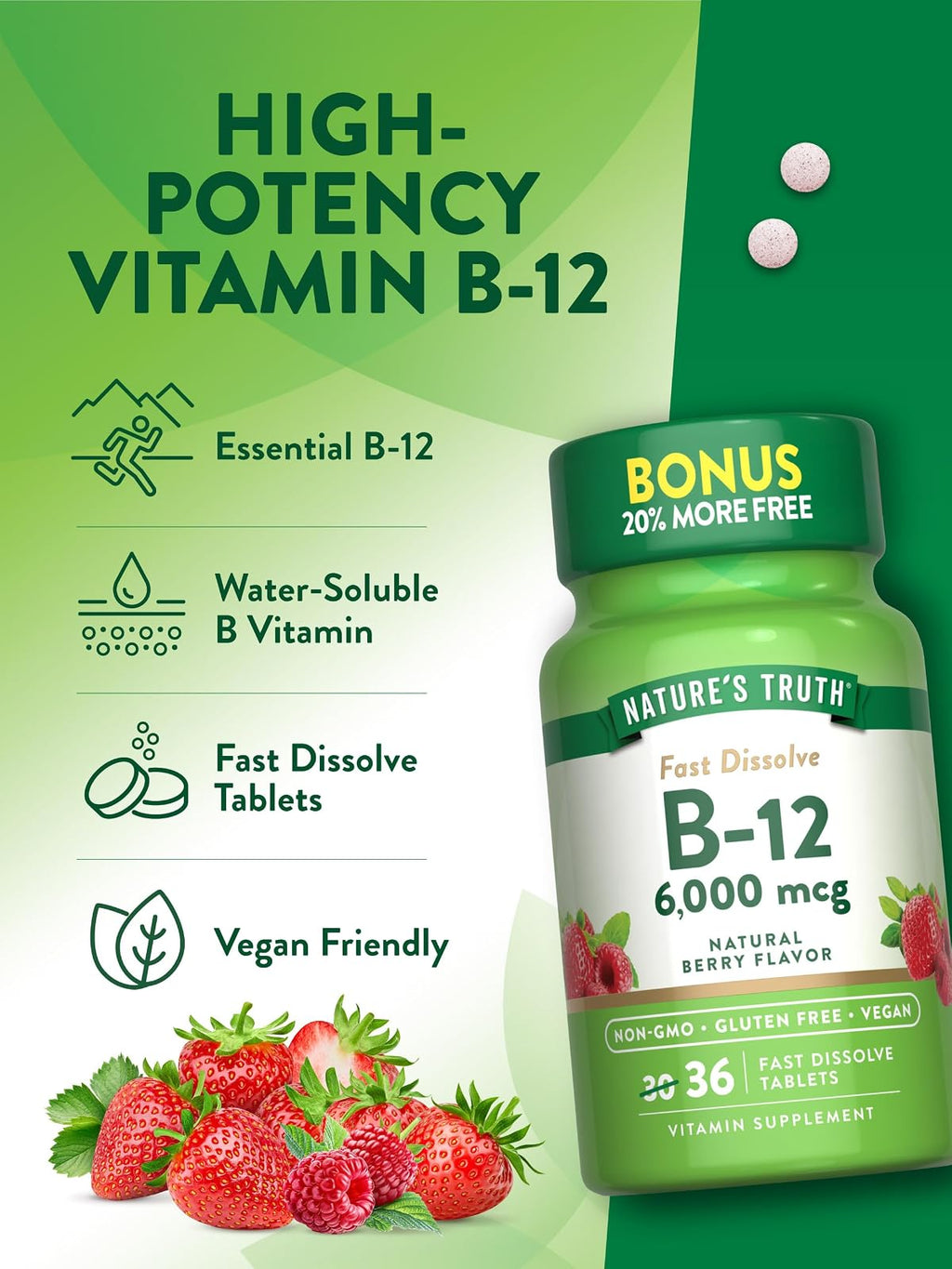 energy support vitamin B12 tablets