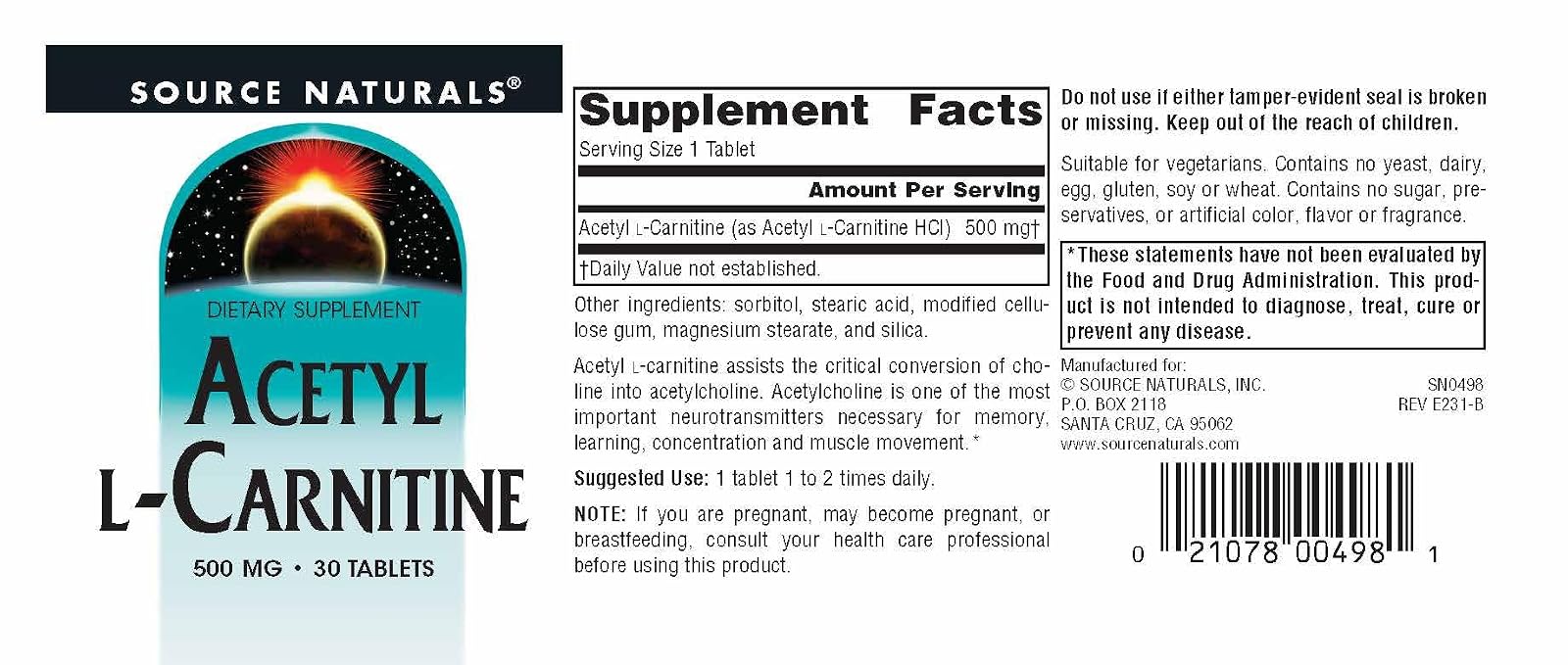 energy support with acetyl l-carnitine