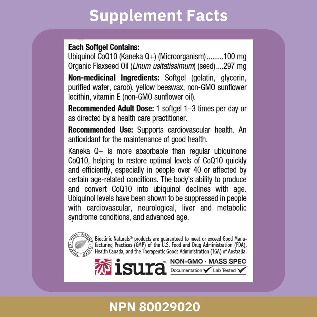 energy support with coq10 ubiquinol