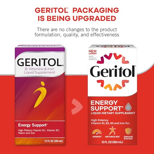 energy support with Geritol iron supplement