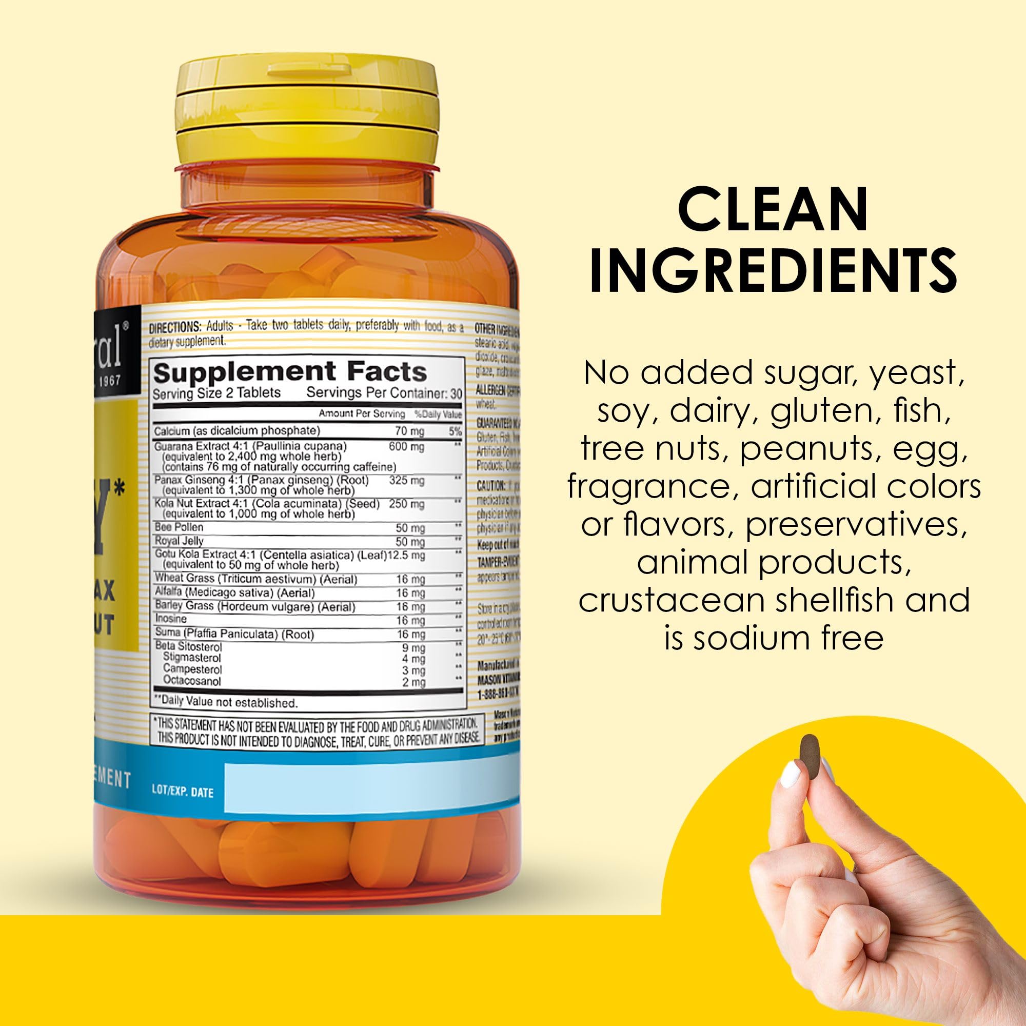energy support with herbal ingredients