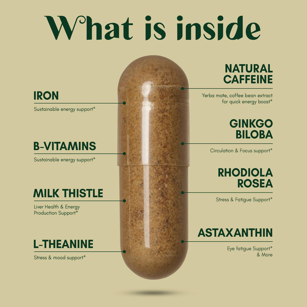 energy support with herbal ingredients