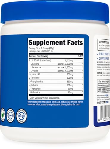Energy support with Nutricost EAA
