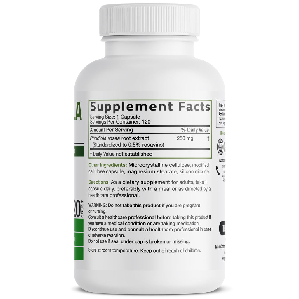 Energy support with Rhodiola Rosea