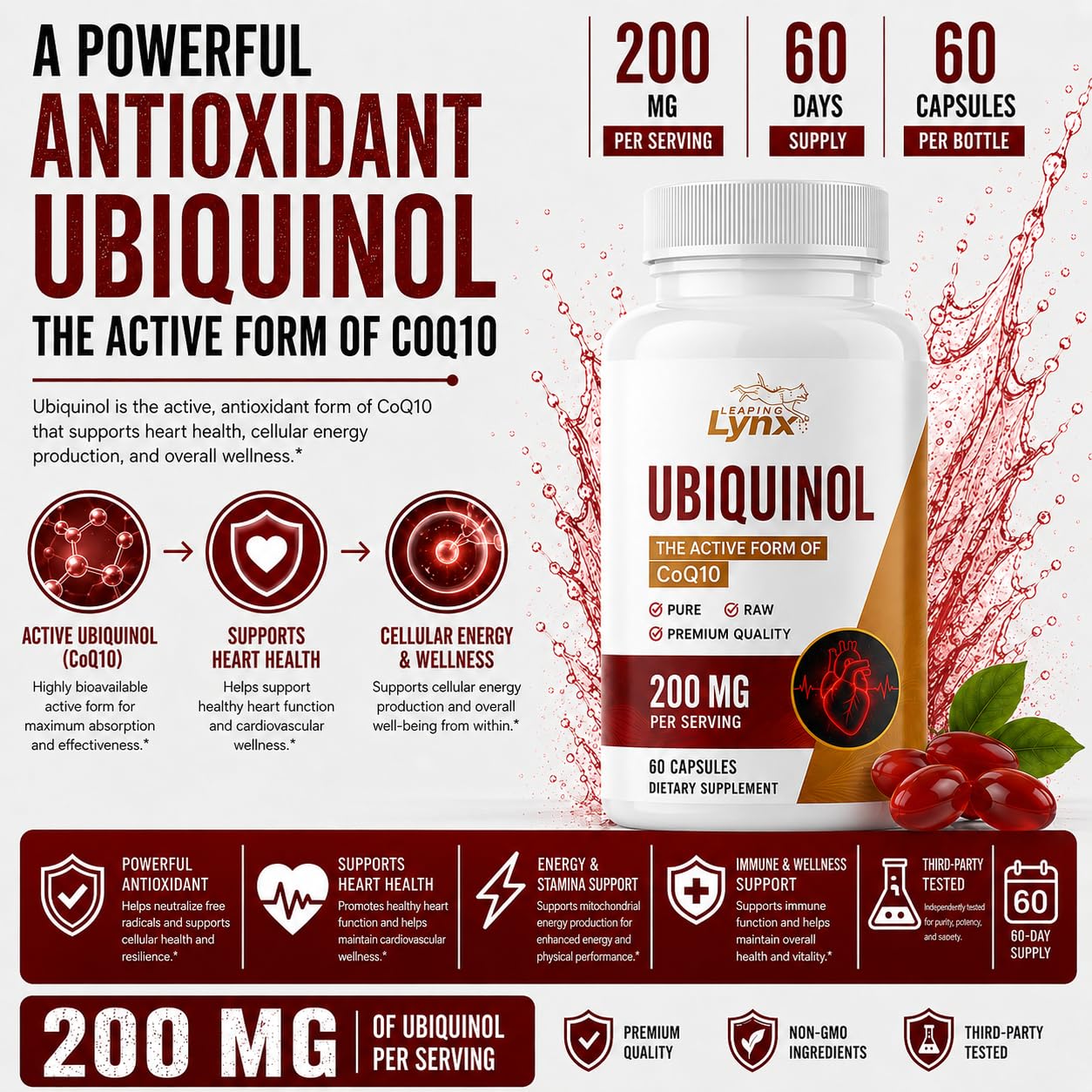 Energy support with Ubiquinol CoQ10